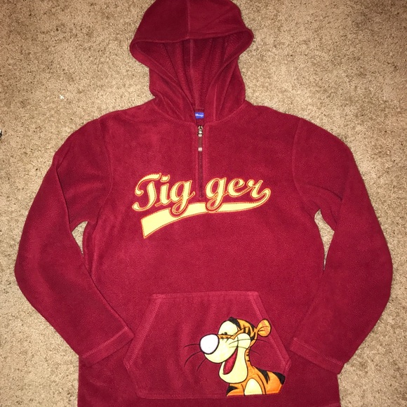 Disney | Tops | Disney Tigger Fleece Hoodie | Poshmark